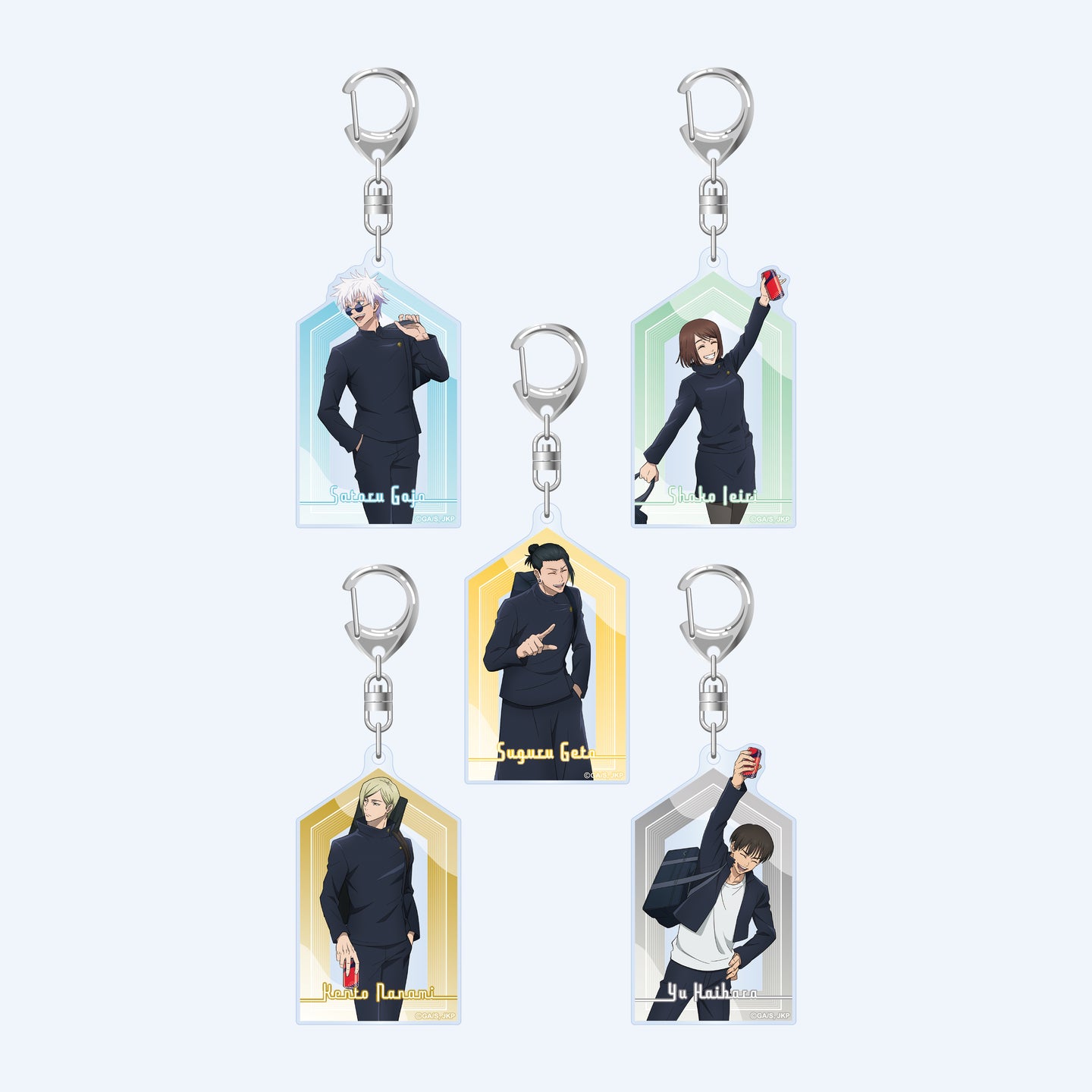 Jujutsu Kaisen Hidden Inventory 5 Piece Acrylic Keychain Set Anime ...